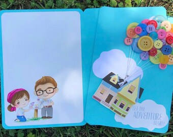 Customised Digital Inspired Disney Pixar Up Wedding Invitation ...