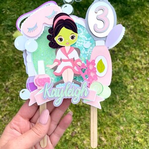 Spa/ Pamper/ Spa Theme Birthday Cake Topper - Etsy