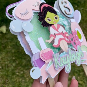 Spa/ Pamper/ Spa Theme Birthday Cake Topper - Etsy