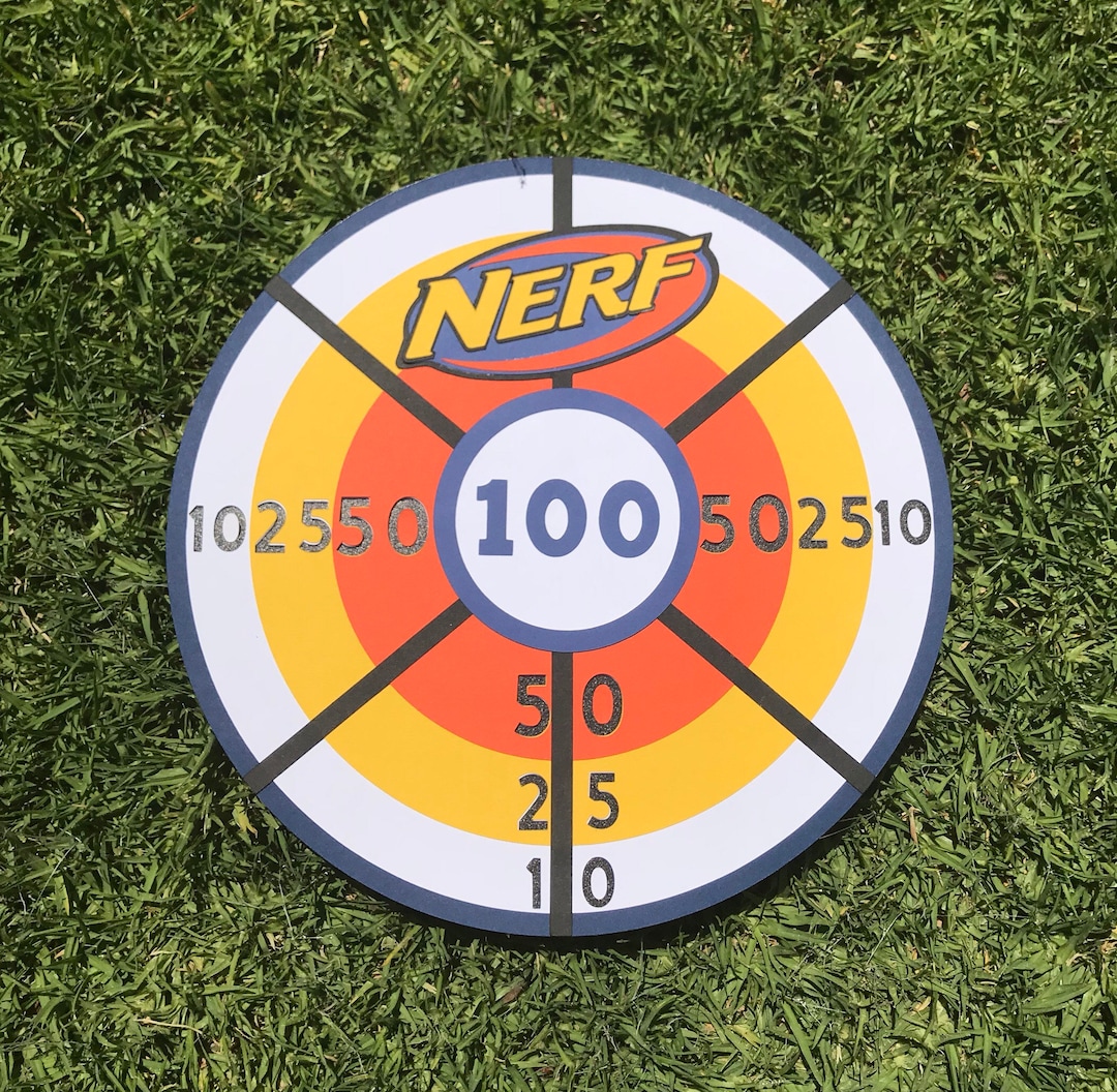 Nerf Targets Nerf Rules Sign Nerf Cupcake Toppers - Etsy