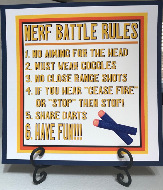 Nerf War Rules