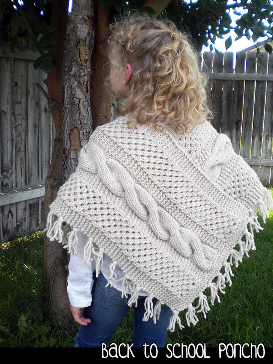 Back to School Poncho - Etsy