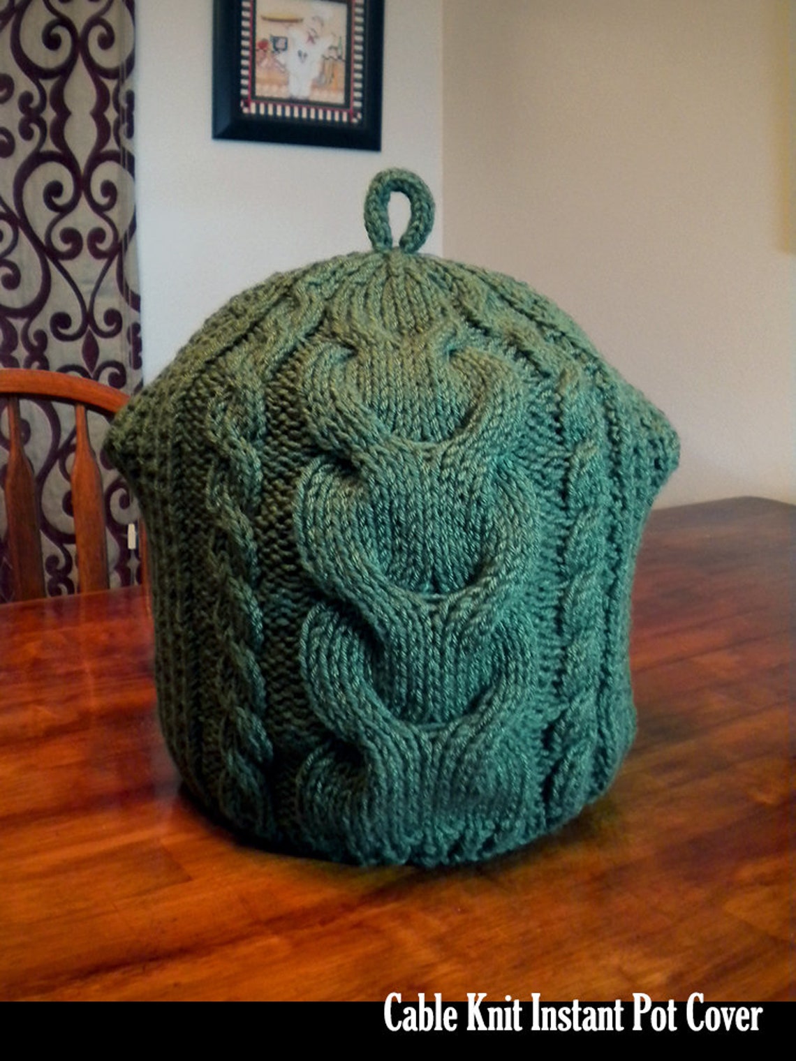 Cable Knit Instant Pot Cover Pattern - Etsy