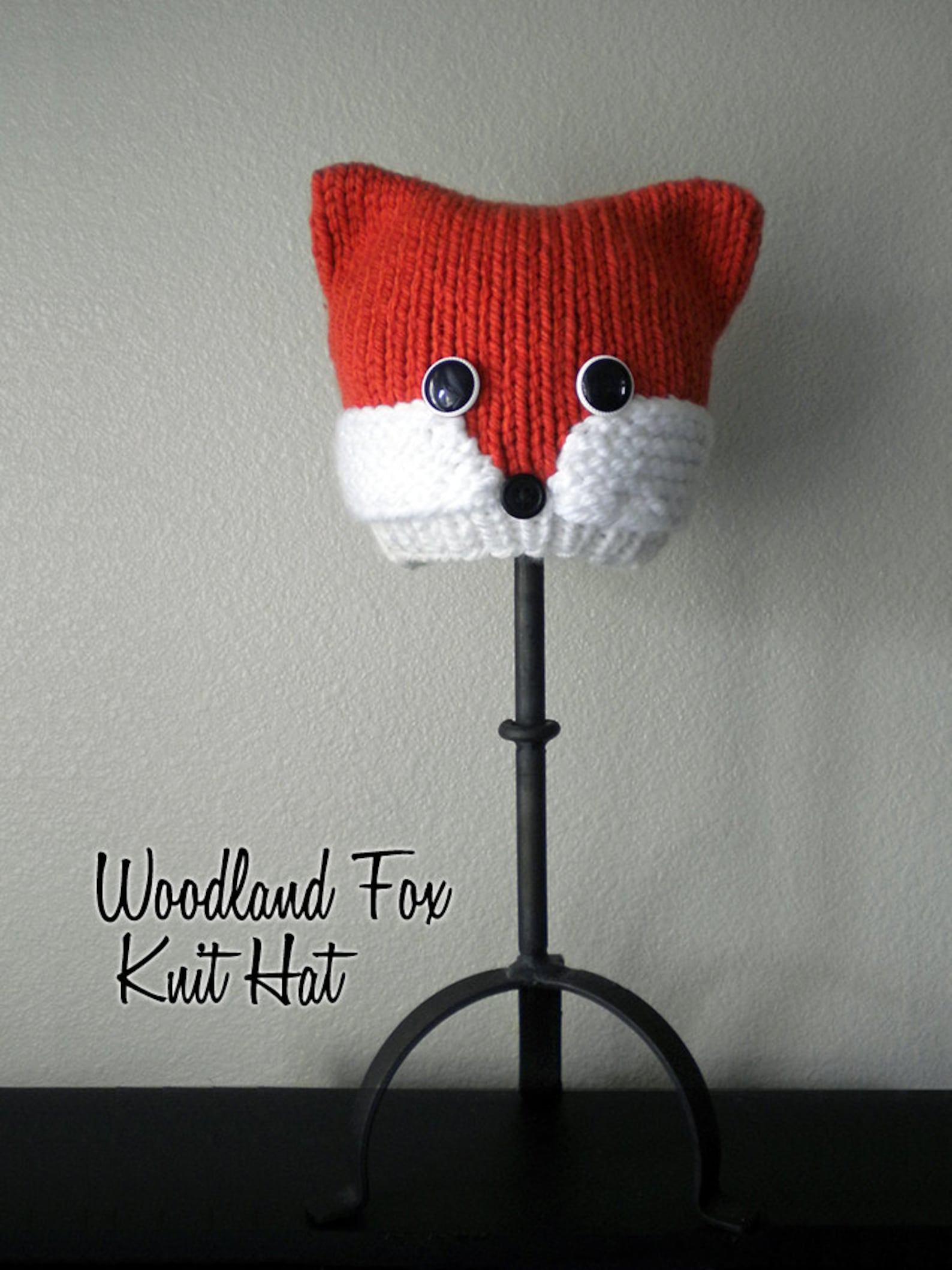 Woodland Fox Knit Hat Pattern - Etsy