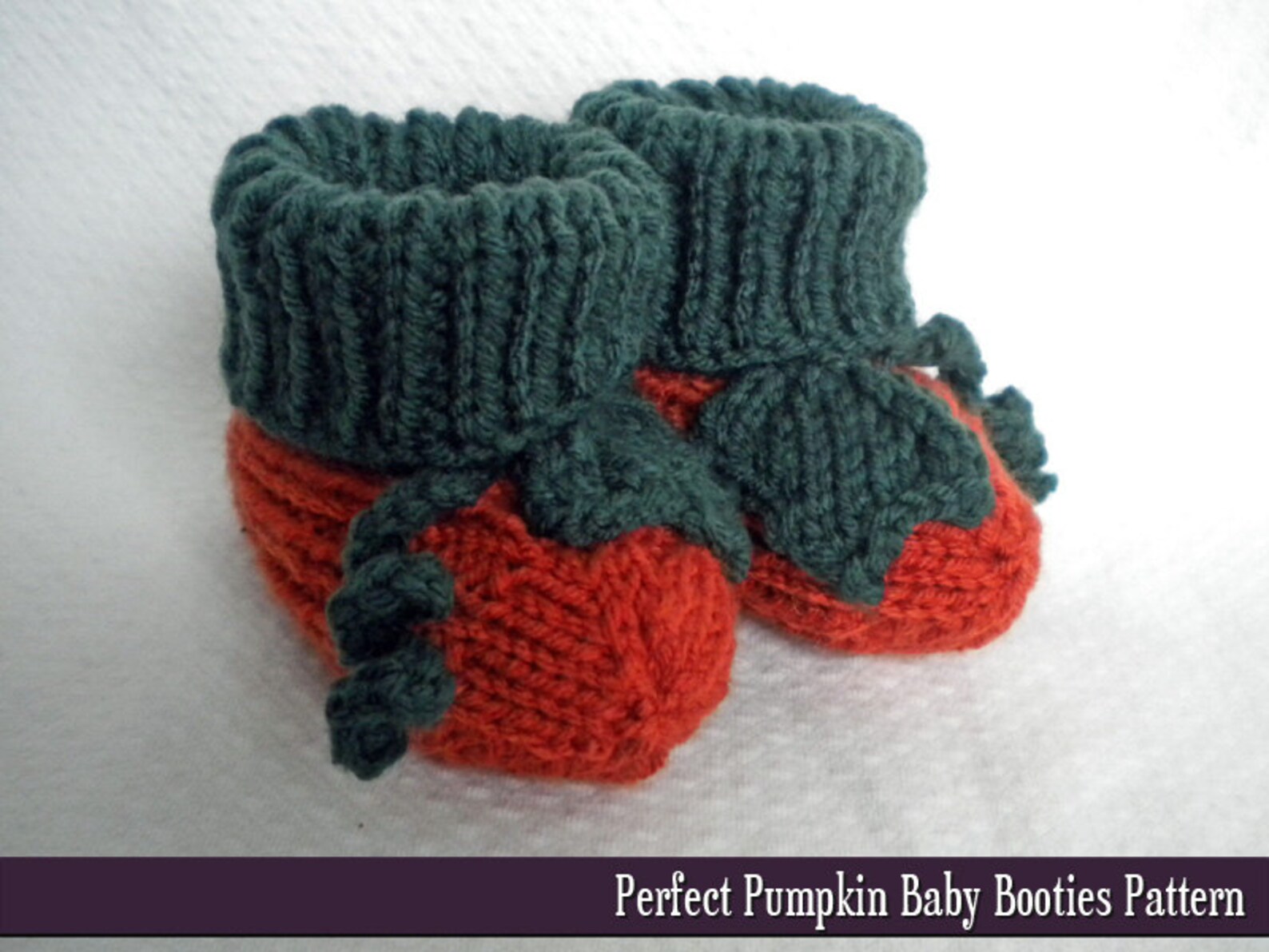 Perfect Pumpkin Baby Booties Knitting Pattern - Etsy