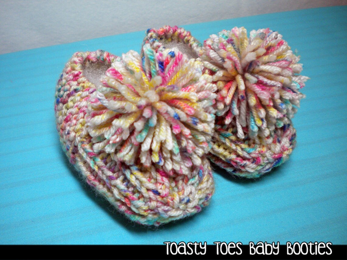 Toasty Toes Baby Booties Knitting Pattern - Etsy