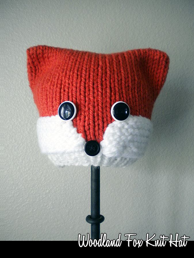 Woodland Animals Knit Hat Pattern - Etsy