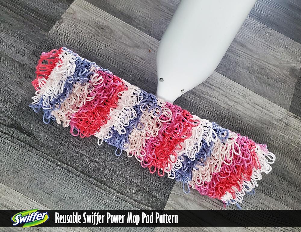 Swiffer Power Mop Reusable Pad Crochet Pattern - Etsy