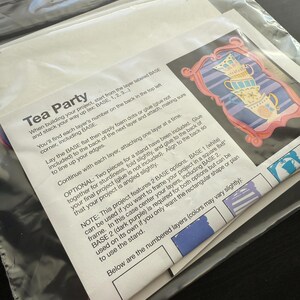 DIY Tea Party Shadow Box Art--3-dimensional Make-it-yourself Craft Kit ...