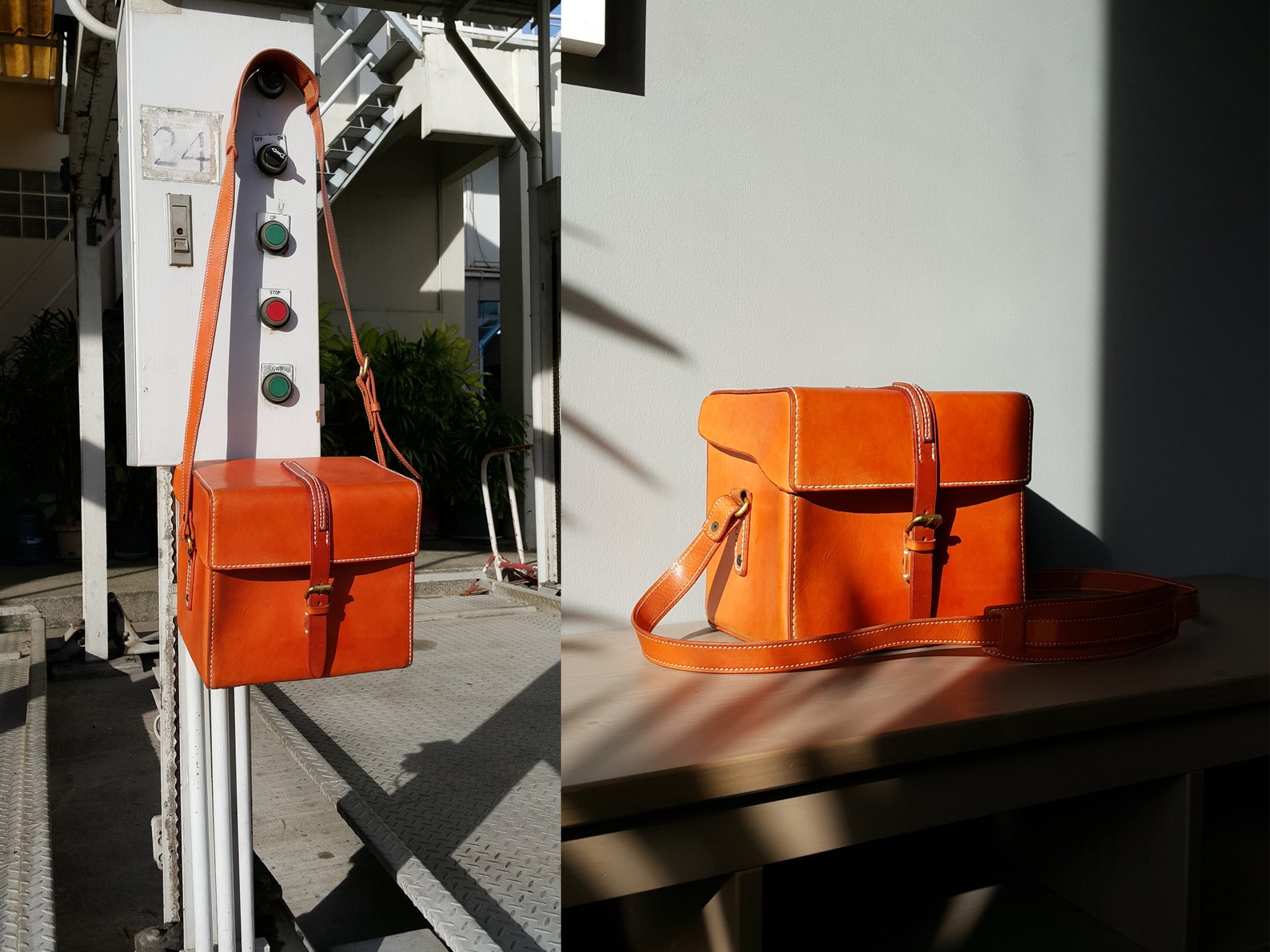 Camera Bag Leather DSLR Camera Bag Reporter Bag Box Bag - Etsy
