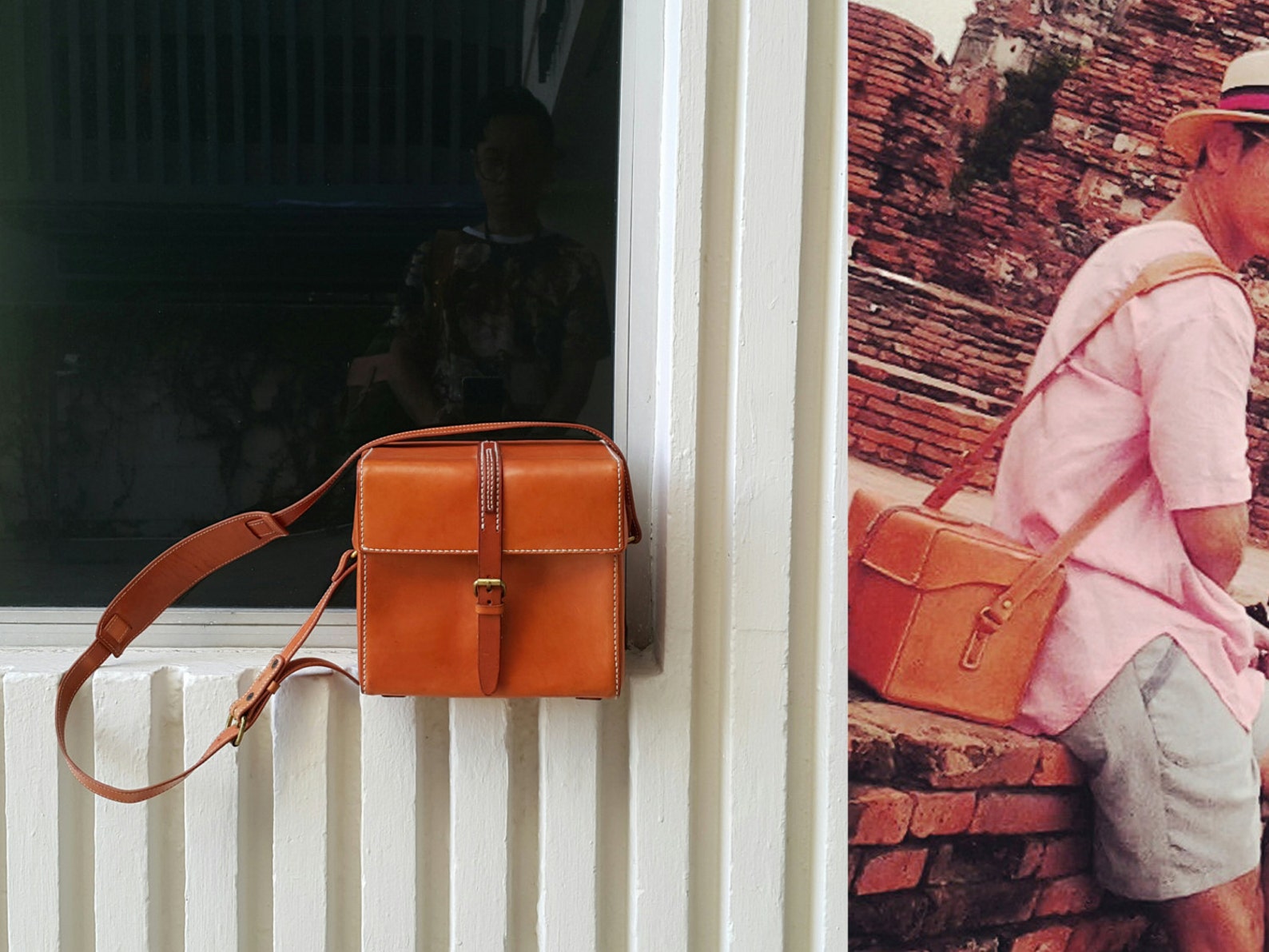 Camera Bag Leather DSLR Camera Bag Reporter Bag Box Bag - Etsy