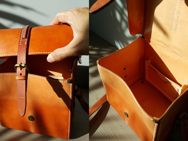 Camera Bag Leather DSLR Camera Bag Reporter Bag Box Bag | Etsy