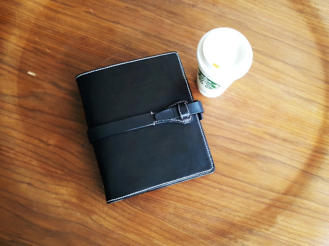 Filofax Leather A5 Black Leather Personalized Journal Planner Custom ...