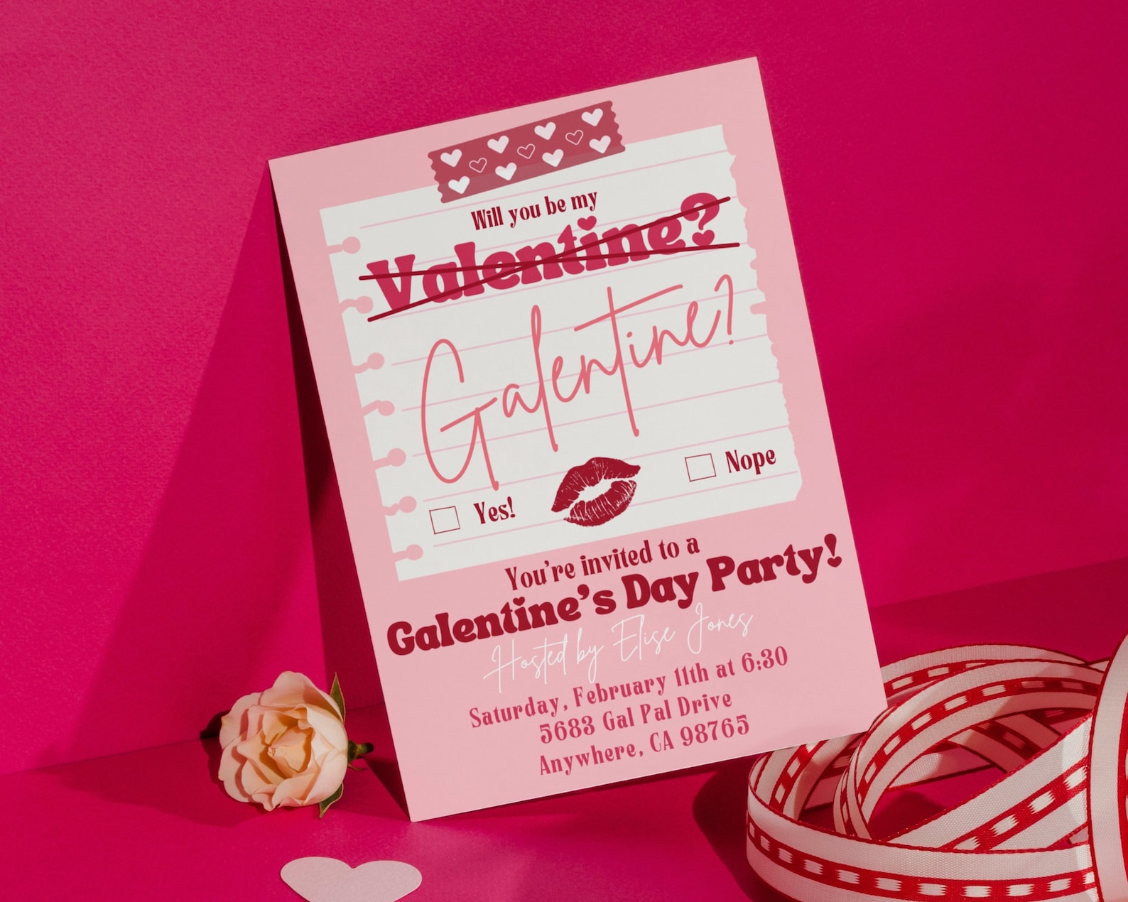 Galentine Party Invitation Will You Be My Galentine - Etsy