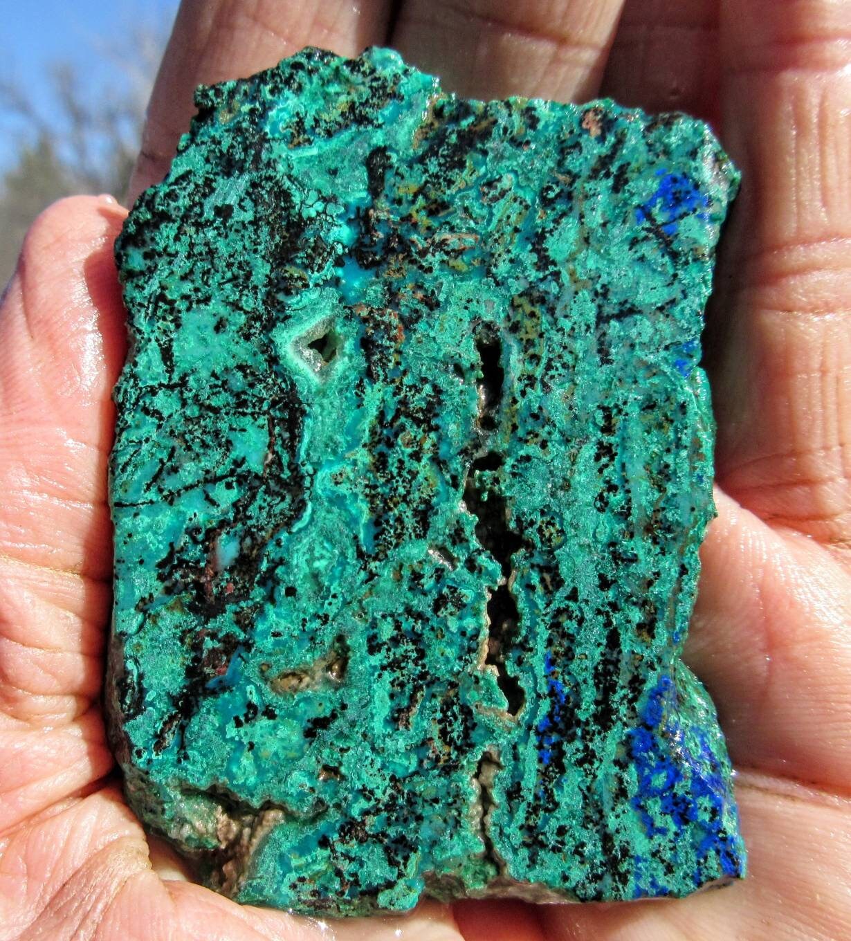 chrysocolla rough slab 13.5 grams 602 Jewelry Making & Beading Jewelry ...