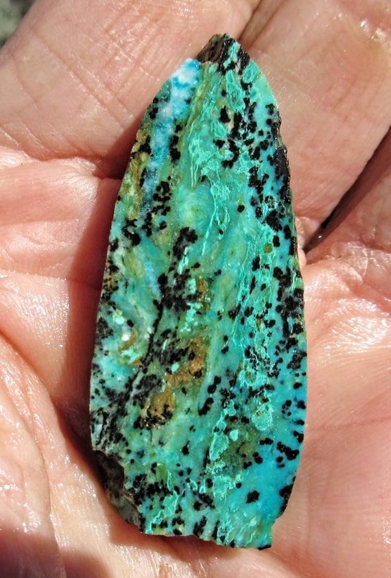 Jewelry & Beauty chrysocolla rough slab 3oz 623 Gemstones etna.com.pe