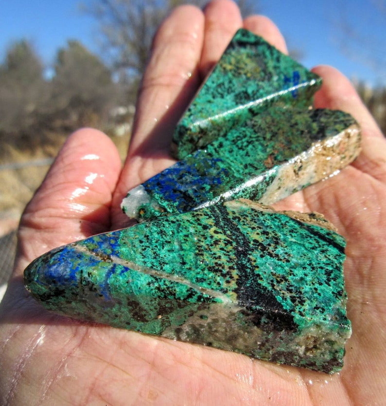 Jewelry & Beauty chrysocolla rough slab 3oz 623 Gemstones etna.com.pe