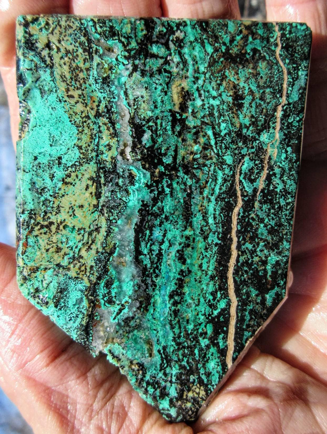 Jewelry & Beauty chrysocolla rough slab 3oz 623 Gemstones etna.com.pe