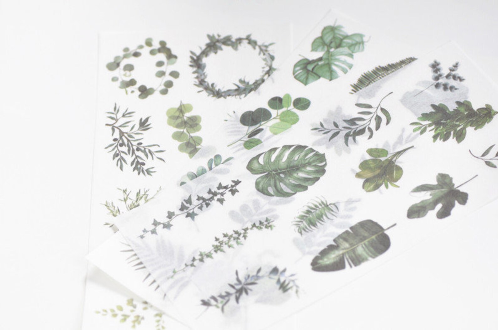 Cute Leaves Stickers Scrapbooking Stationery Tool Set of 3 - Etsy