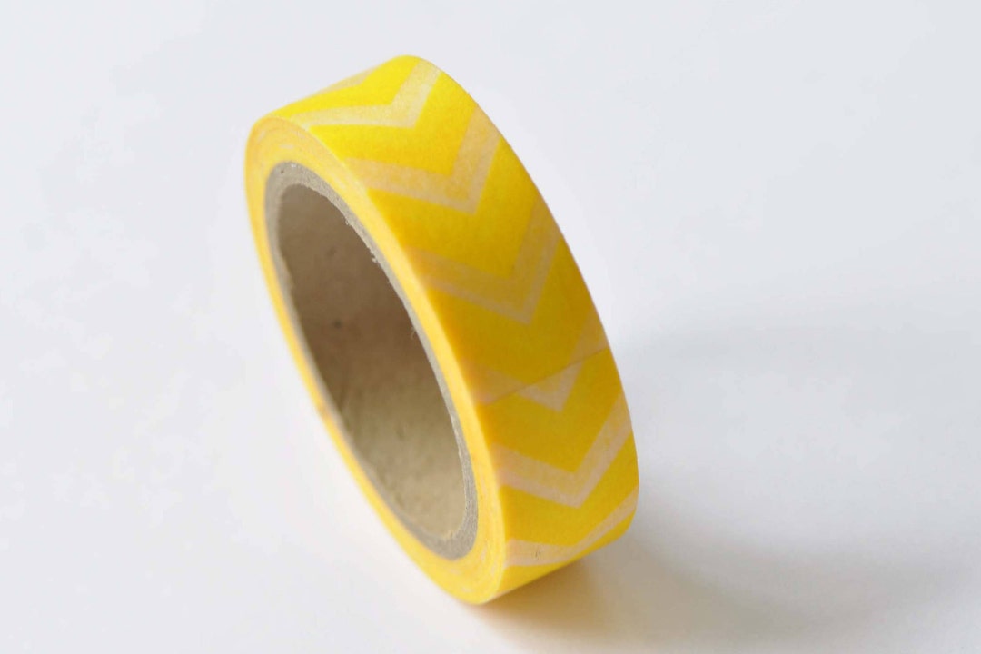 Yellow Chevron Translucent Washi Tape 15mm Wide X 10m Roll No.12474 - Etsy