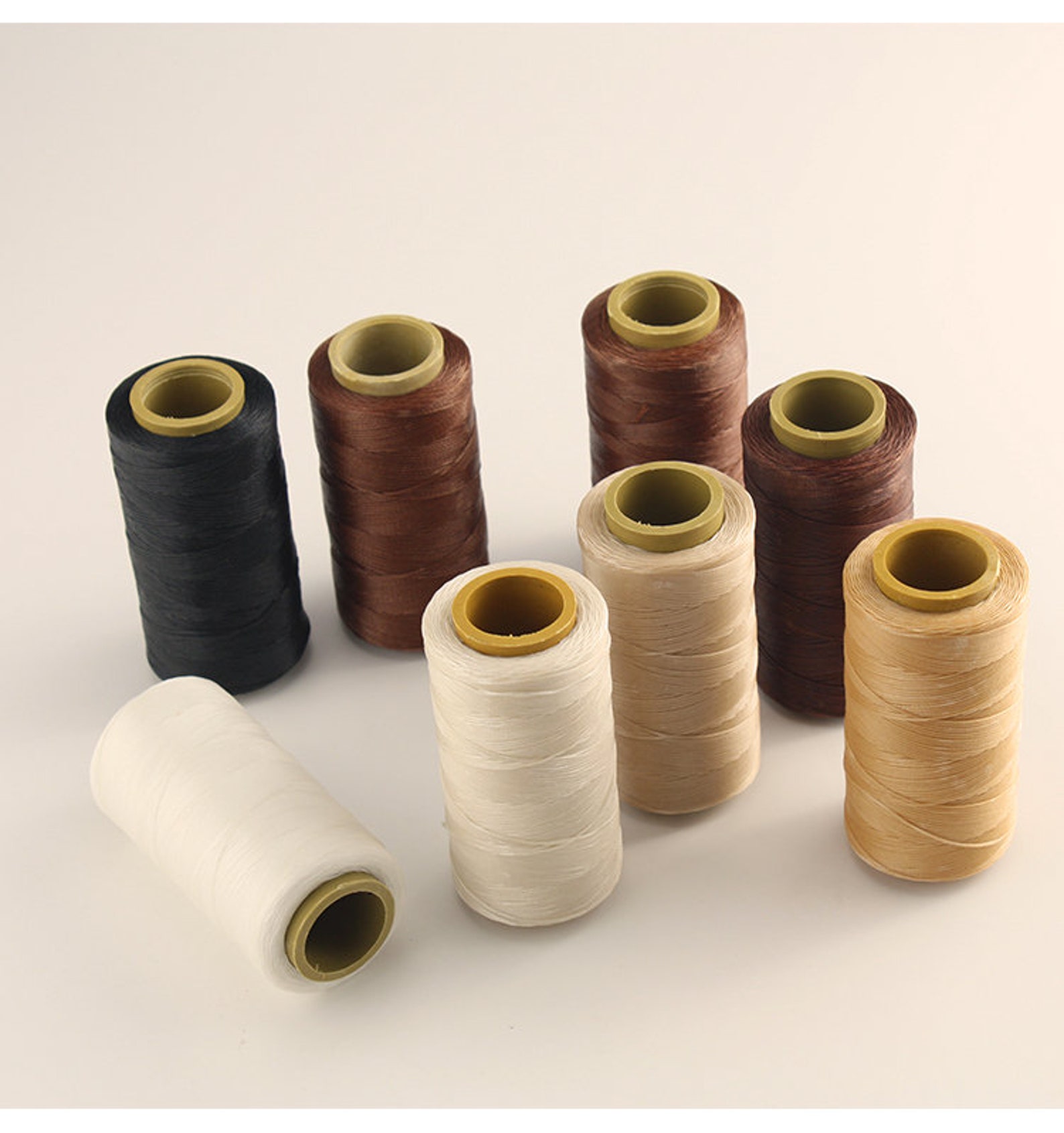 150D (0.8mm) Flat Waxed Polyester Thread 1mm Width for Leather Craft ...