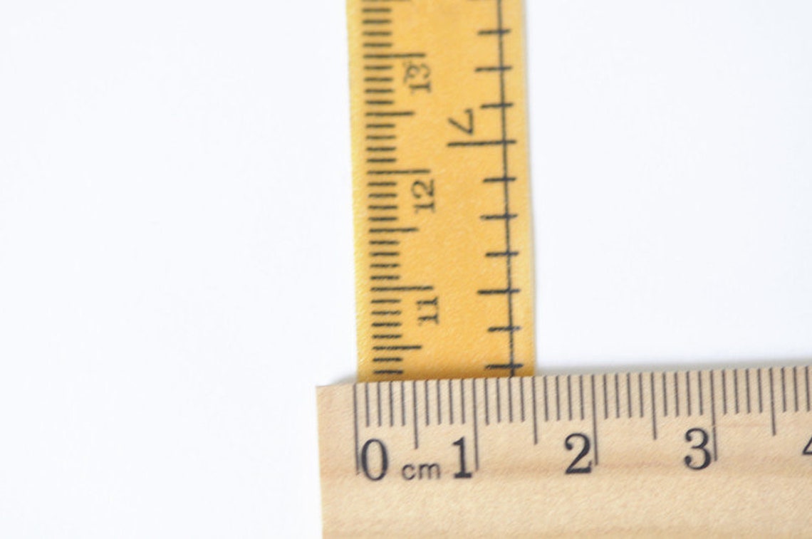 Retro Teacher Measuring Tape Ruler Washi Tape 15mm Wide X 3M Roll No ...