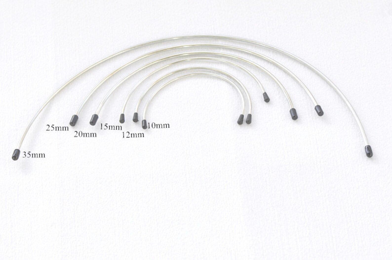 One Pair Internal Purse Frame Half-round Internal Wire Frames Width ...