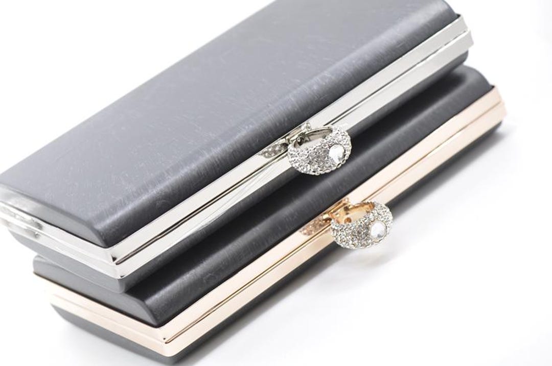 1 Piece Box Purse Frame Glue-in Style 22cm X 12cm ( 8" X 5") Pick Color ...