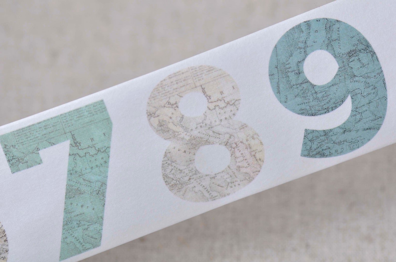 Retro Wide Numbers Alphabet Letters Washi Tape With Release | Etsy