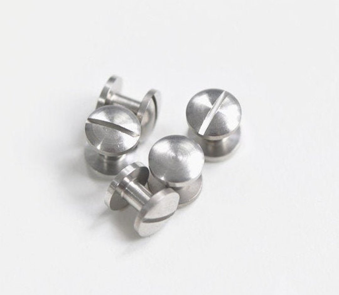 Stainless Steel Chicago Screws Leatherworking Screws Belt Stud 2 Set (2 ...