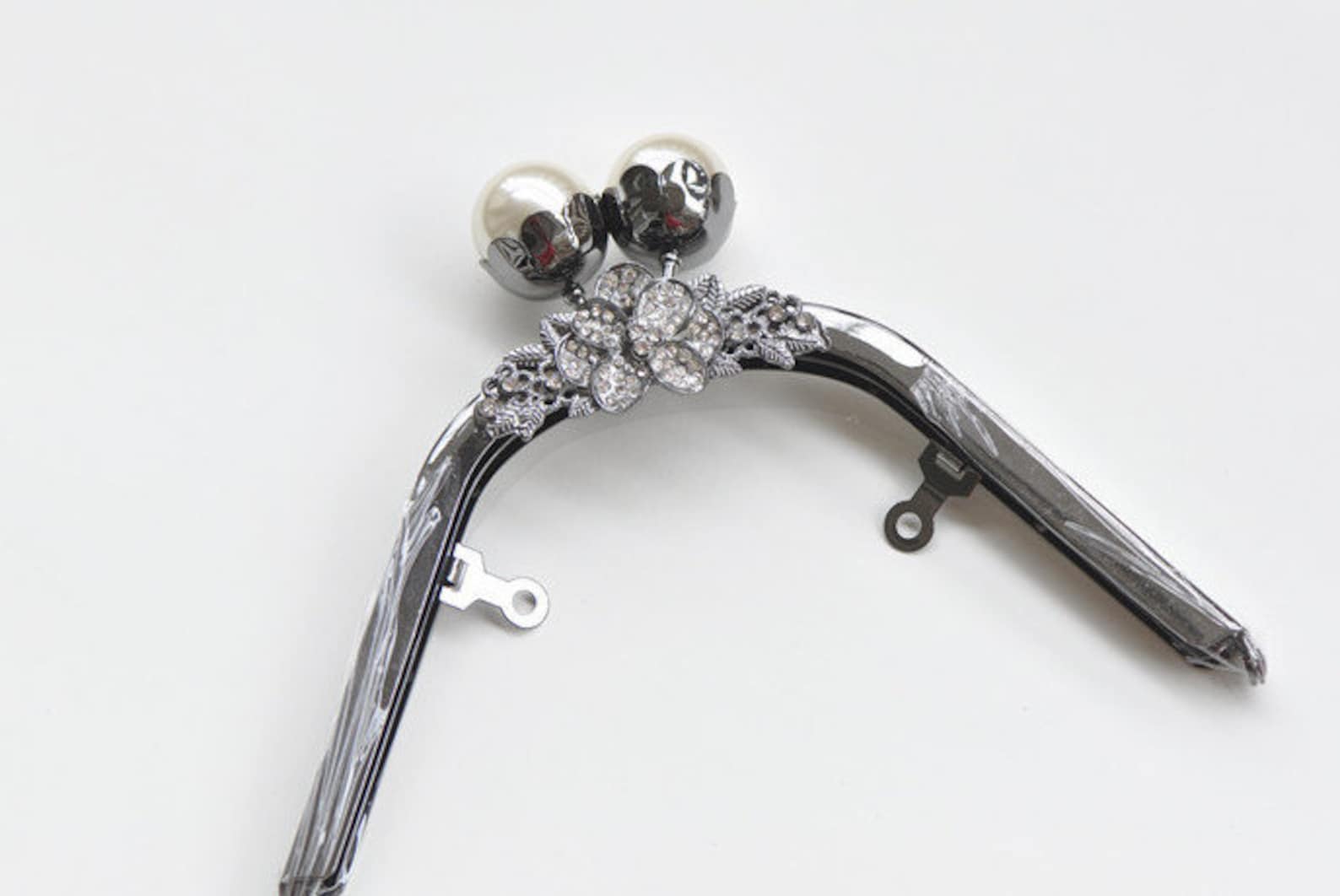 Retro Pearl Head Purse Frame With Screws Handle Purse Frame | Etsy