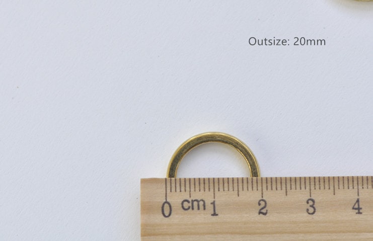 5pcs Solid Brass Split Key Rings Outer Size - Etsy