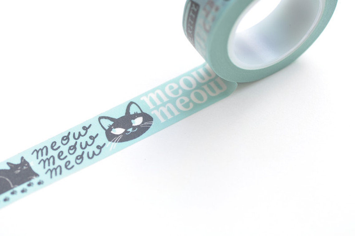 Lovely Cat Washi Tape Kitten Masking Tape 15mm Wide X 10 Meters No ...