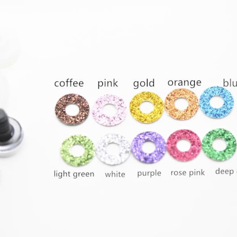 Safety Eye Glitter Washers - Etsy