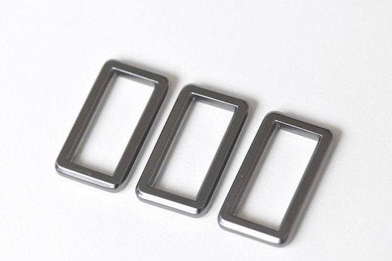 2 Pieces Rectangle Rings for Bags Fingdings /matte | Etsy