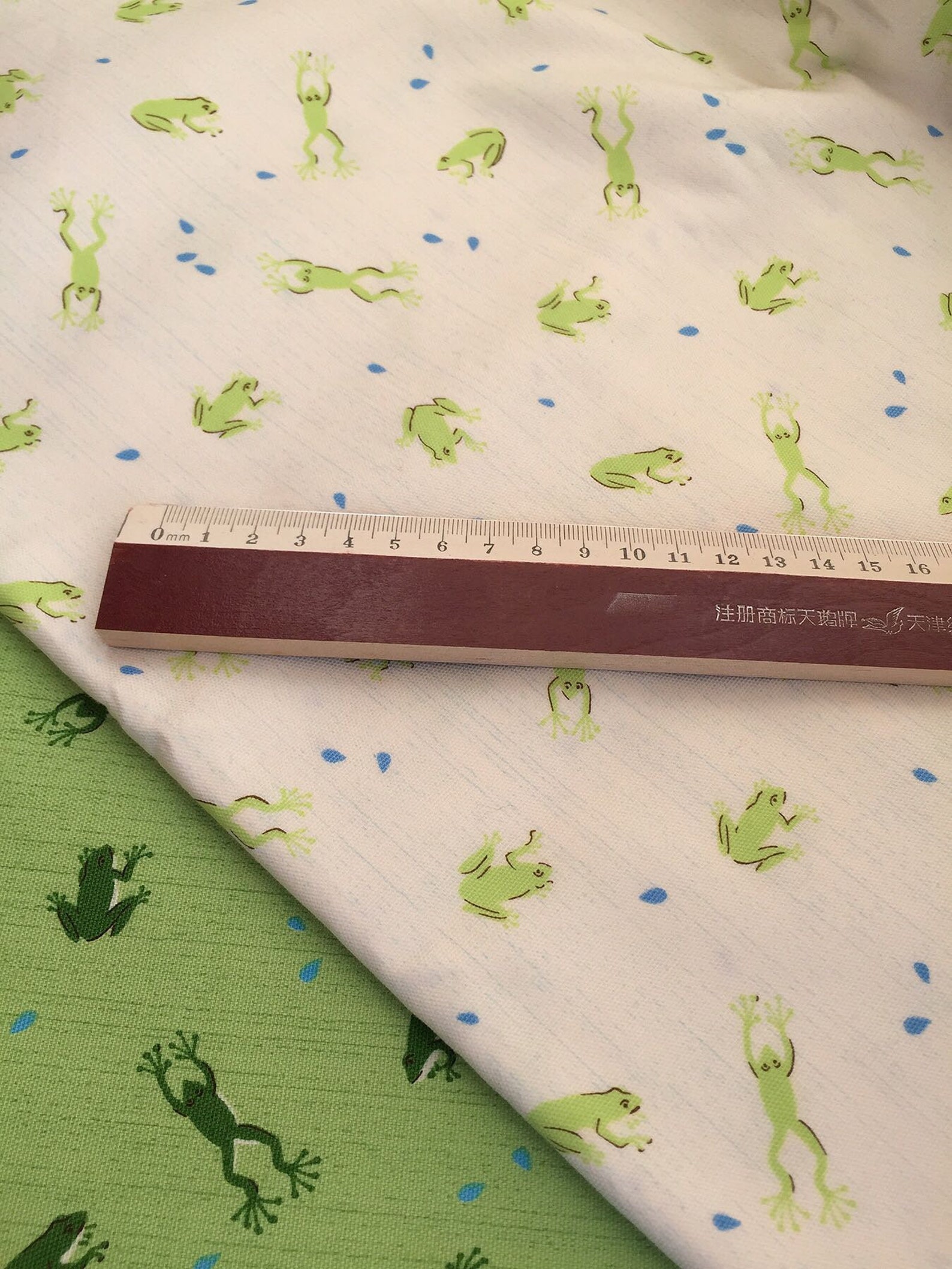 Frog Pattern Cotton Fabric Soft Thin Cotton Fabric Sewing - Etsy UK