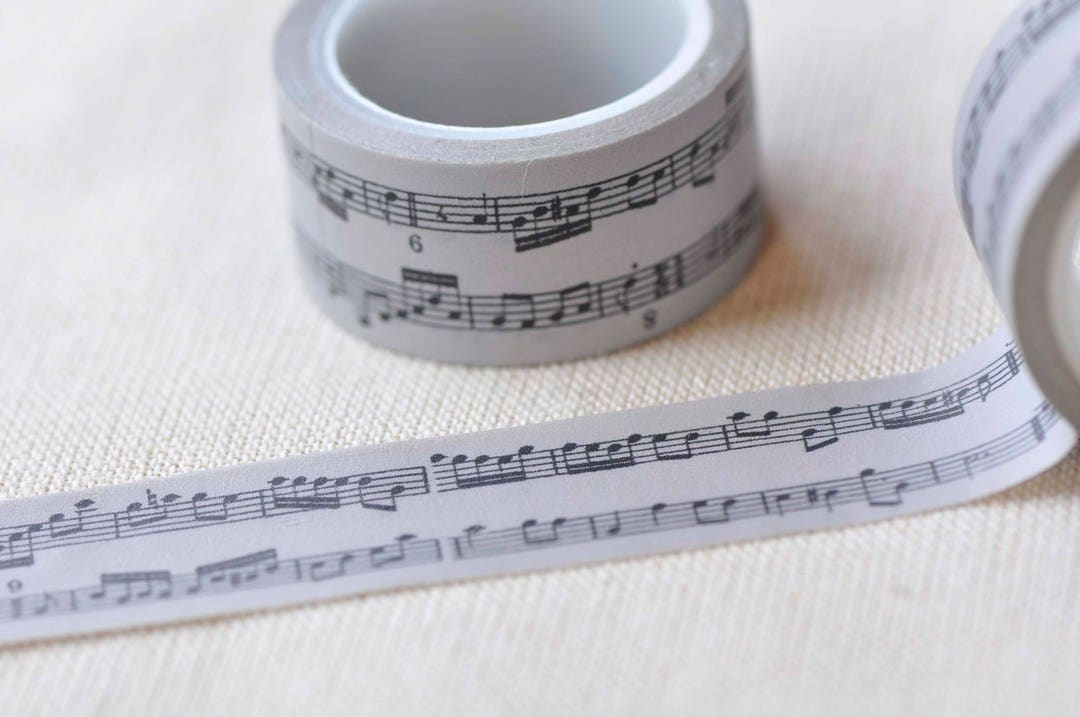 Music Note Washi Tape Musical Planner Tape 20mm Wide X 5M Long No.13004 ...