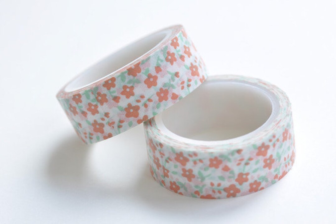 Fancy Floral Design Washi Tape 15mm Wide X 5 Meters Roll - Etsy