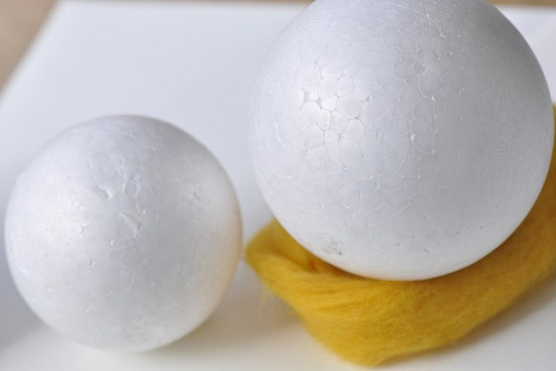 Polystyrene Foam Round Ball for Wet Felting DIY Crafts 8cm/10cm - Etsy