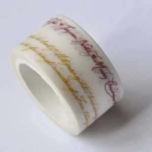 Retro English Handwriting Washi Tape Masking Planner Tape 20mm X 5m ...