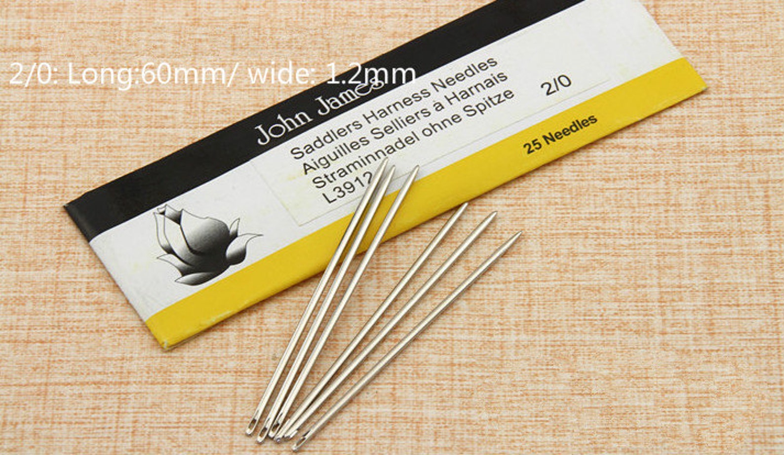 Leather Hand Sewing Needles-2pcs a Pack | Etsy