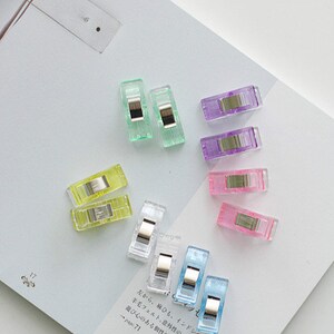6 Pieces Mini Sewing Clips Quilting Clips Knitting and Crocheting Clips ...