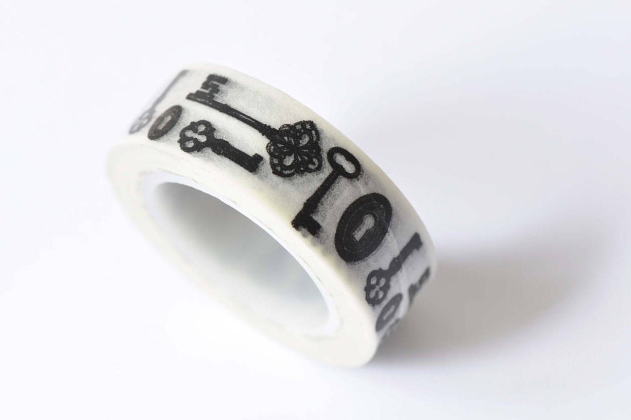 Skeleton Key Adhesive Washi Tape 15mm X 10M No.12419 - Etsy