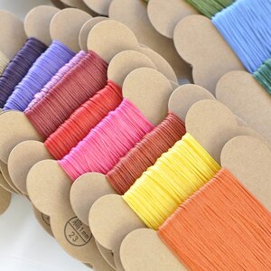 1mm Width Flat Waxed Polyester Thread for Leather Craft Hand Sewing ...