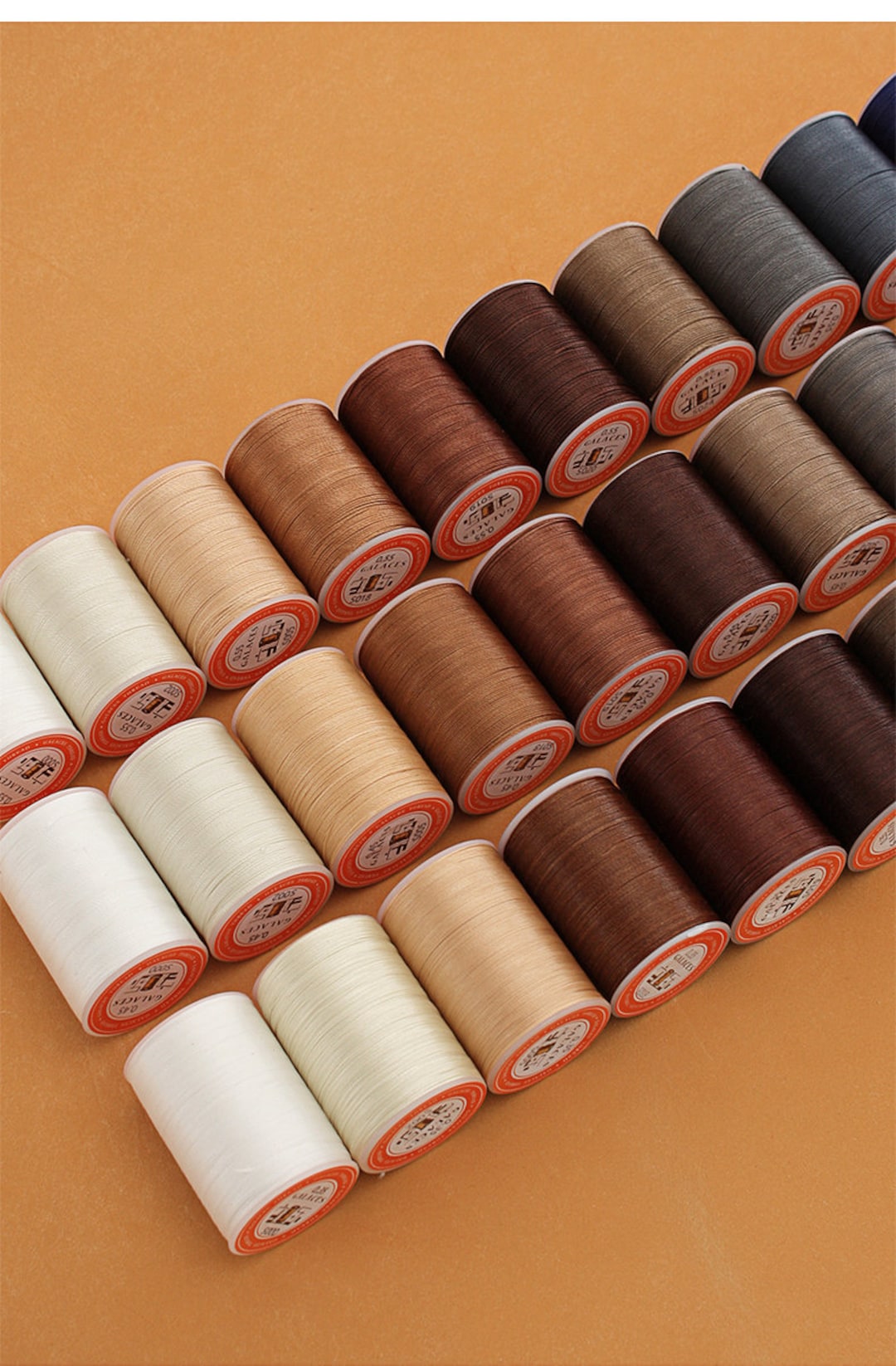 Round Waxed Polyester Thread Leather Craft Hand Sewing Essential Width ...