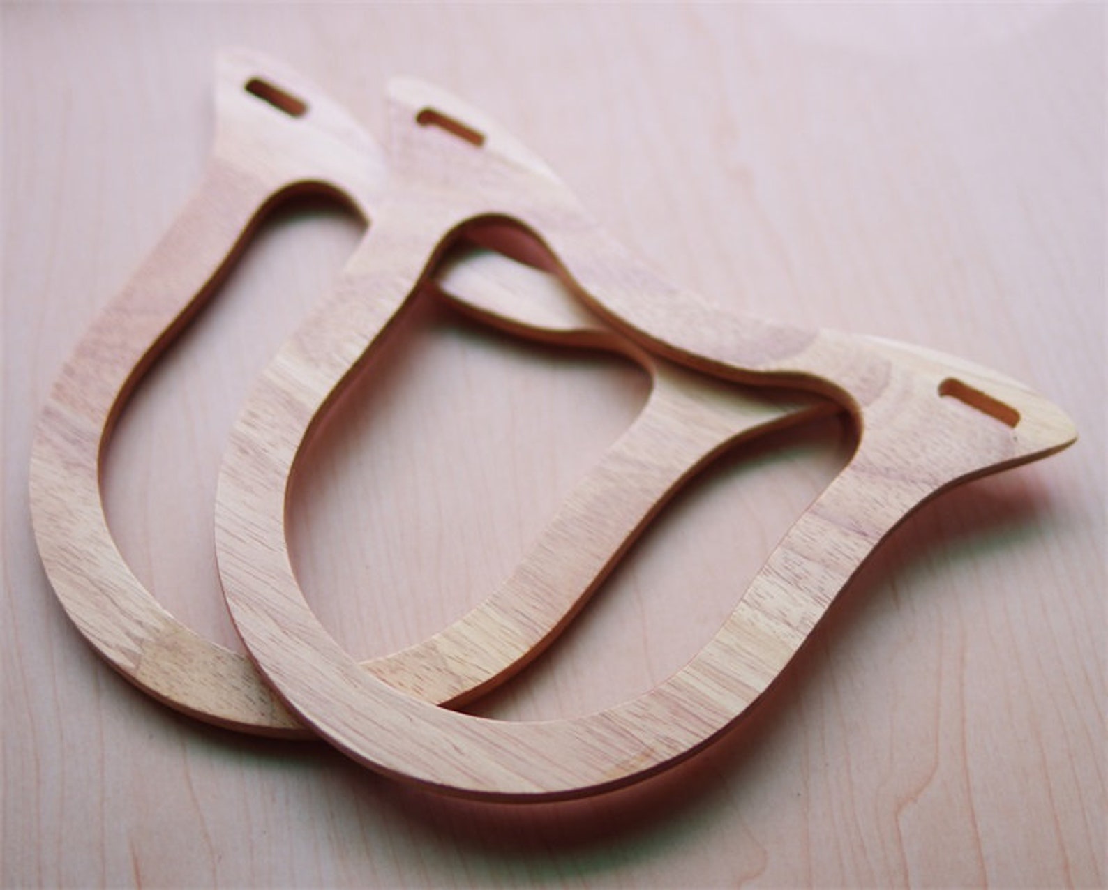 17.5cm X 13.5cm A Pair of Wood Handle Handcraft Material for | Etsy