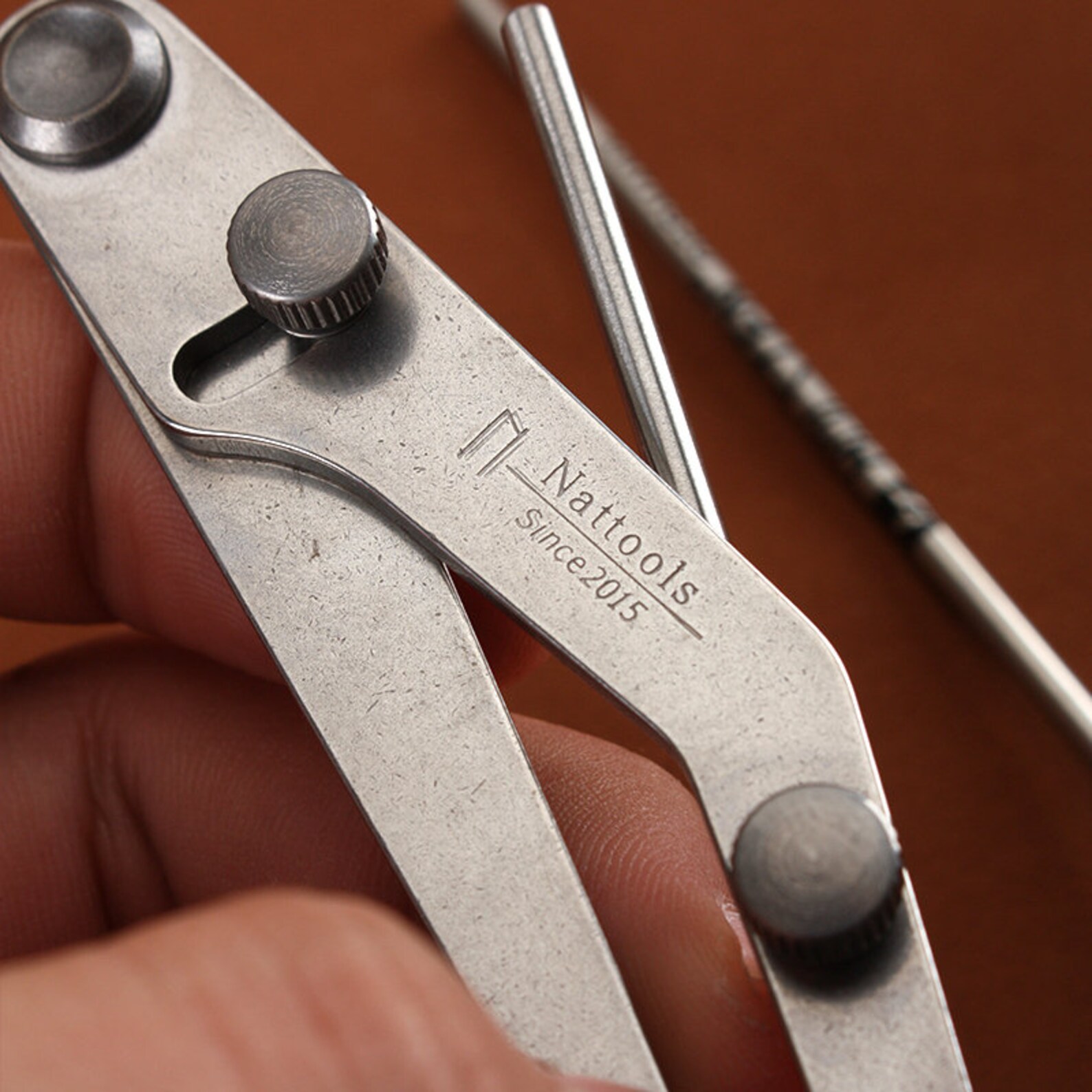 Steel Leather Compass, Spring Wing Divider/scriber 110mm - Etsy