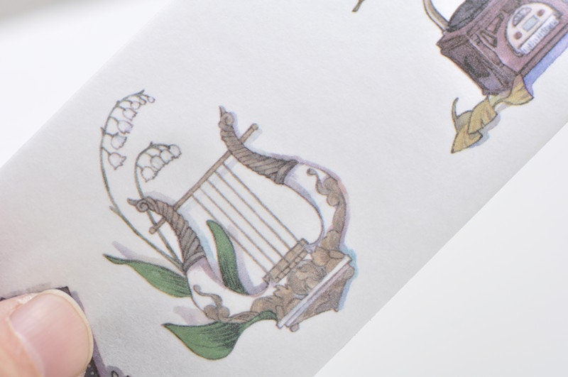 Musical Instrument Washi Tape Music Planner Tape 50mm Wide X | Etsy