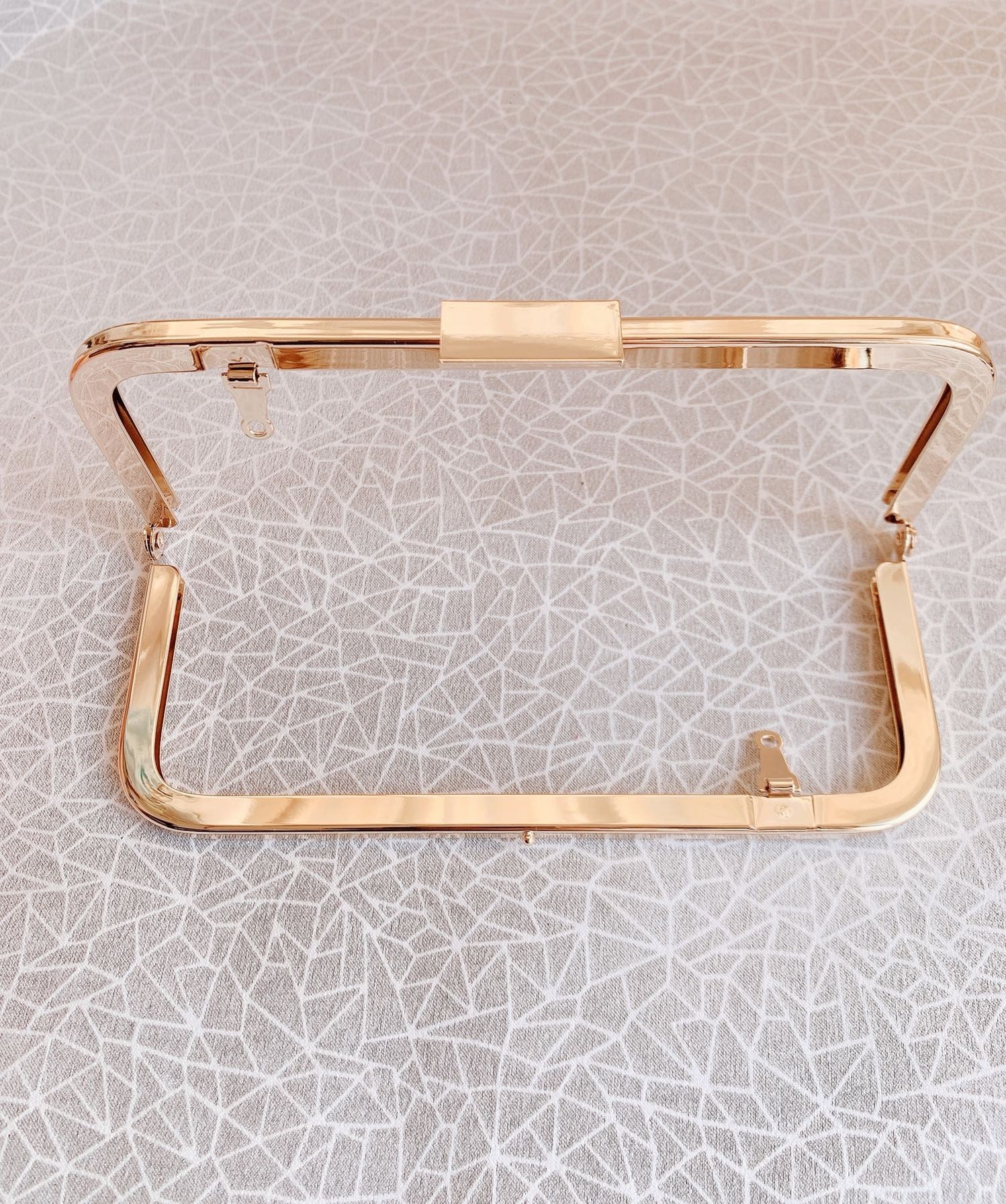 18 X 7.5cm ( 7" X 3" ) Light Gold Purse Frame Handle Purse Frame - Etsy