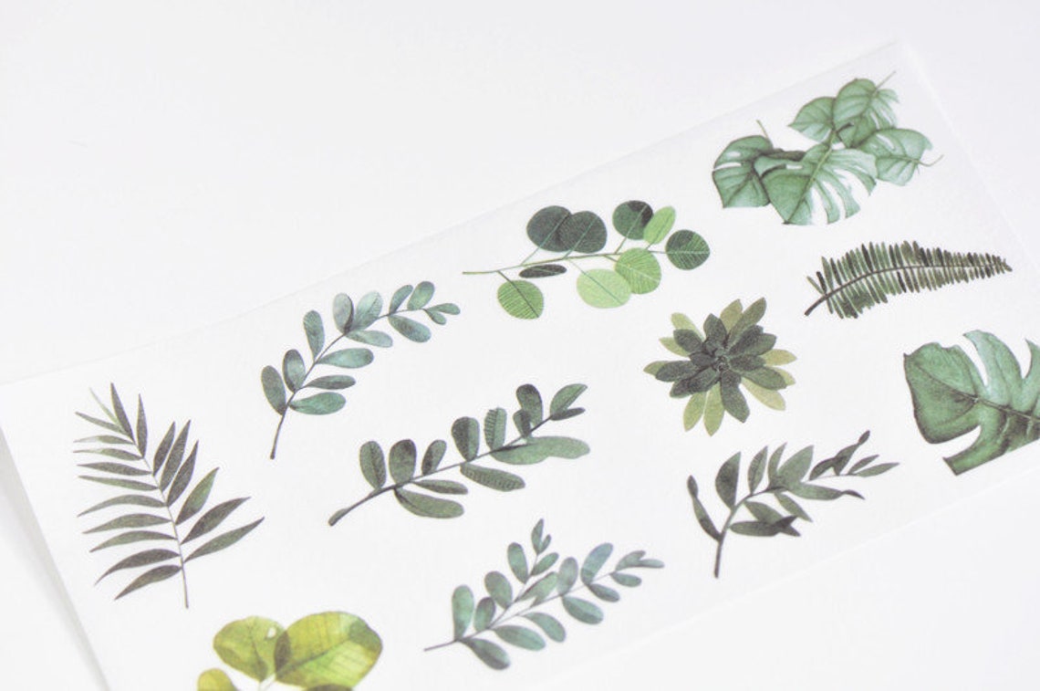 Cute Leaves Stickers Scrapbooking Stationery Tool Set of 3 - Etsy